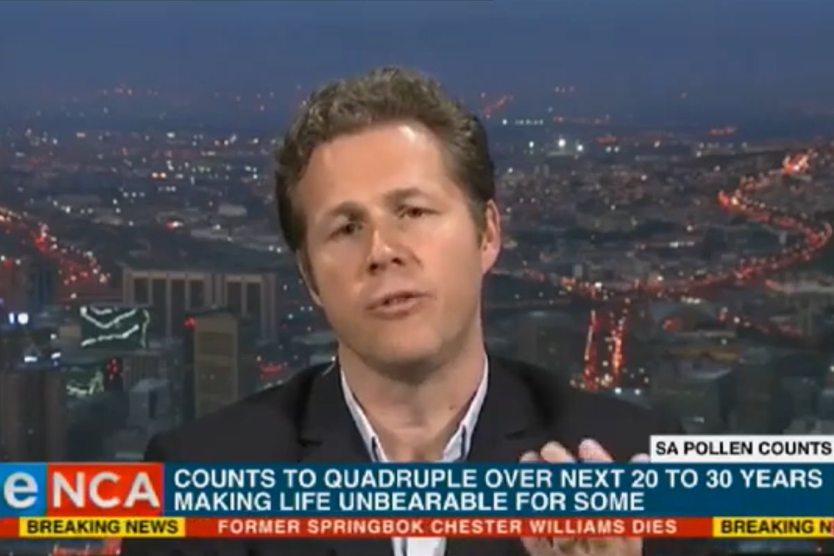 Professor Jonny Peter on eNCA – Pollen monitoring in SA ⋆ The Real ...